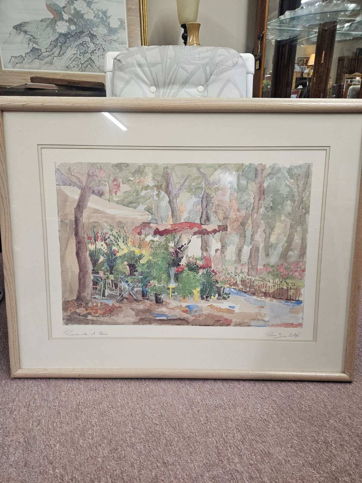 Framed, Signed Watercolor Prints – New Leaf Consignment Plus
