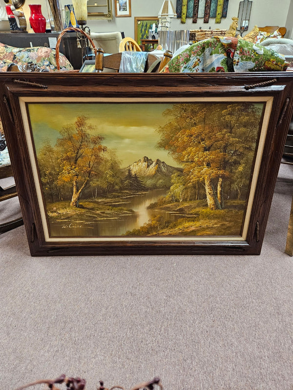 Large Canvas w/ Wood and Rope Frame – New Leaf Consignment Plus